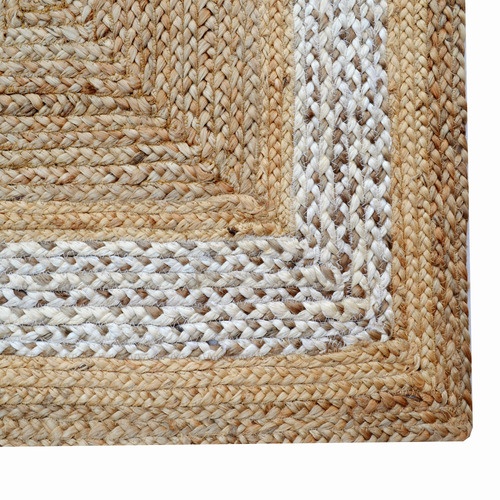 Boulevarde Rugs Border Hand-Woven Jute Rug | Temple & Webster