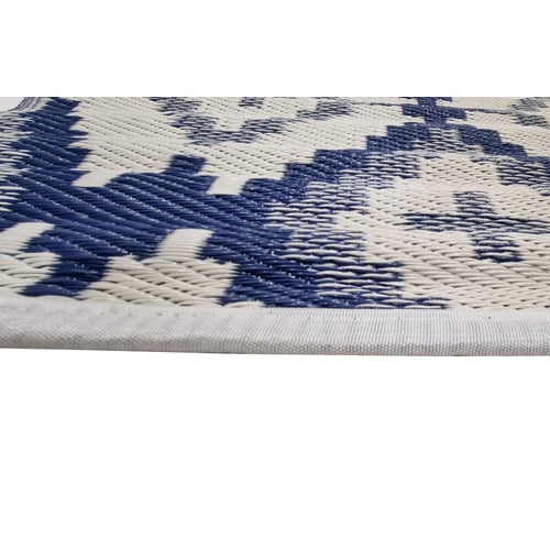 Boulevarde Rugs Blue Chatai Reversible Doormat | Temple & Webster