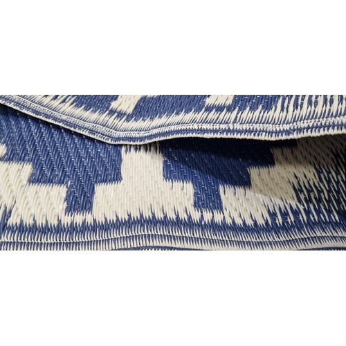 Boulevarde Rugs Blue Chatai Reversible Doormat | Temple & Webster
