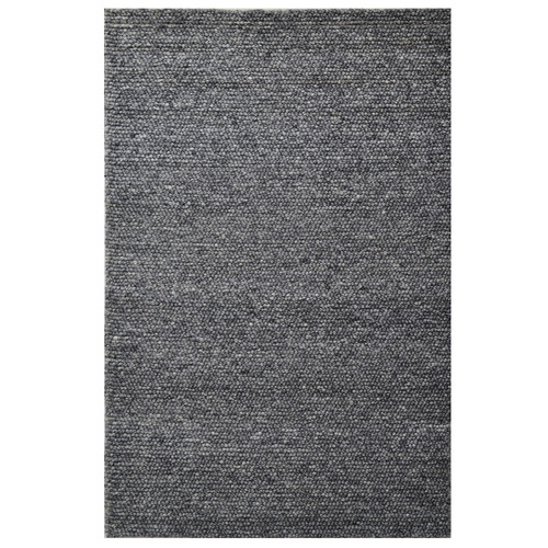 Charcoal Milton Hand-Woven Wool Rug | Temple & Webster