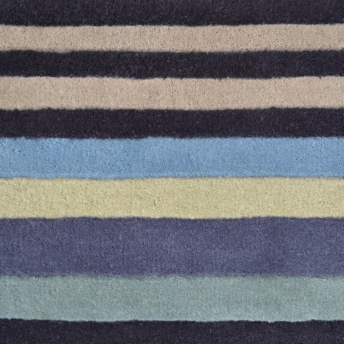 Boulevarde Rugs Multicoloured Striped Hand-Tufted Wool Rug | Temple ...