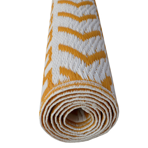 Yellow Fergus Reversible Outdoor Floor Mat | Temple & Webster