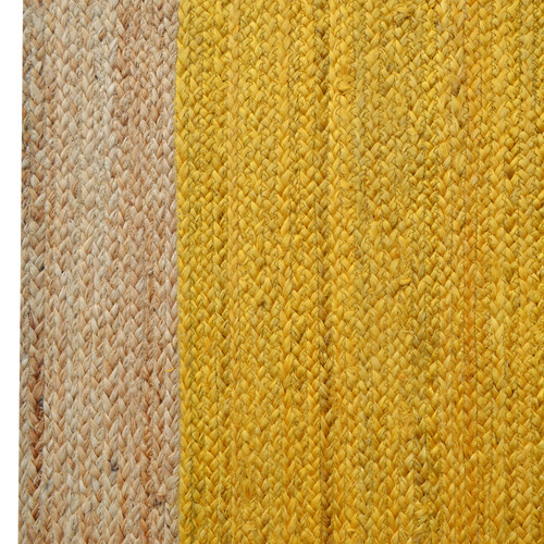 Gold George Braided Jute Rug | Temple & Webster