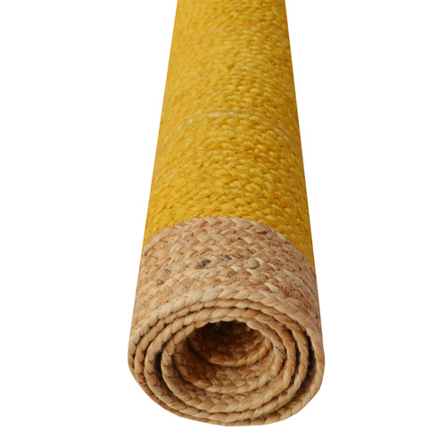 Gold George Braided Jute Rug | Temple & Webster
