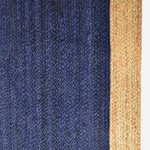 Boulevarde Rugs Navy Blue George Braided Jute Rug | Temple & Webster