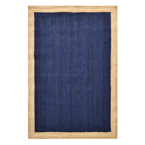 Boulevarde Rugs Navy Blue George Braided Jute Rug | Temple & Webster