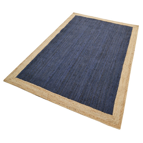 Boulevarde Rugs Navy Blue George Braided Jute Rug | Temple & Webster