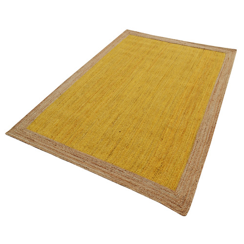 Gold George Braided Jute Rug | Temple & Webster