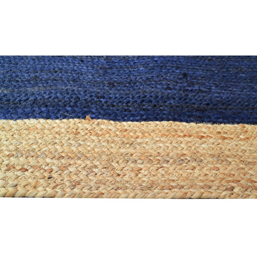 Boulevarde Rugs Navy Blue George Braided Jute Rug | Temple & Webster