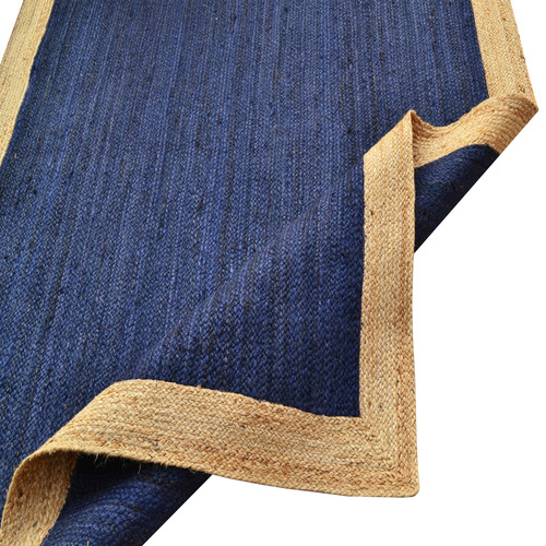 Boulevarde Rugs Navy Blue George Braided Jute Rug | Temple & Webster