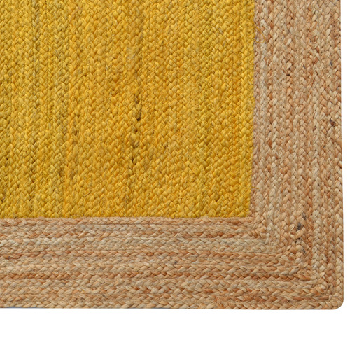 Gold George Braided Jute Rug | Temple & Webster