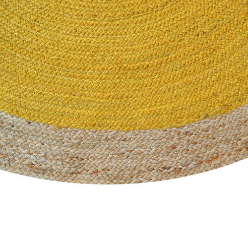Boulevarde Rugs Gold George Braided Jute Round Rug | Temple & Webster