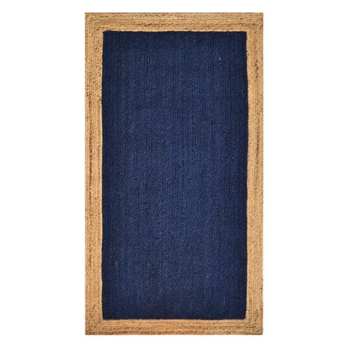 Boulevarde Rugs Navy Blue George Braided Jute Rug | Temple & Webster