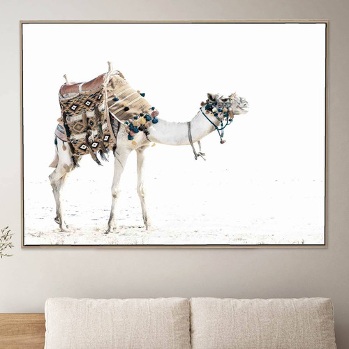 Moroccan Camel Framed Canvas Wall Art | Temple & Webster