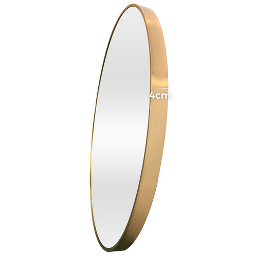 Loft 23 by Temple & Webster Tate Round Metal Framed Wall Mirror