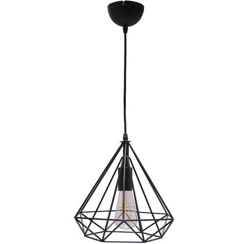 Loft 23 by Temple & Webster Black Dymens Metal Pendant Light