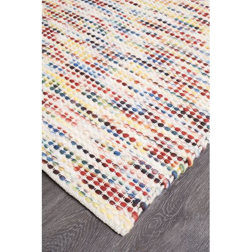 Loft 23 by Temple & Webster Carlos Felted Wool Rug Multi Natural