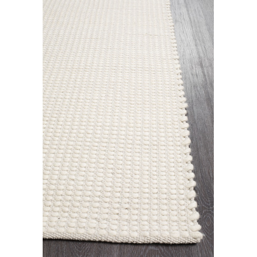 Loft 23 by Temple & Webster Natural Carlos Felted Wool-Blend Rug