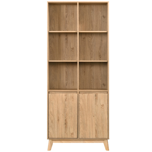 Loft 23 by Temple & Webster Natural Anderson 6 Shelf Bookcase