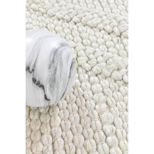 Ivory Tamer Wool & Viscose Rug | Temple & Webster