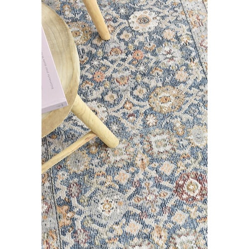 RugDestination Dark Blue Arsalan Power-Loomed Runner | Temple & Webster