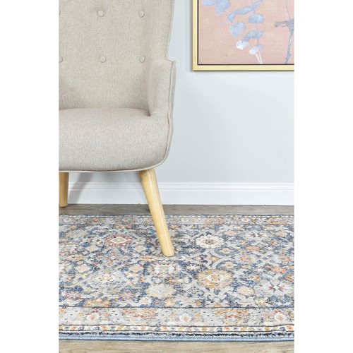 RugDestination Dark Blue Arsalan Power-Loomed Runner | Temple & Webster