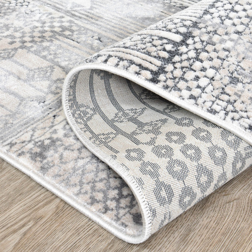 Grey Lochlan Power-Loomed Rug | Temple & Webster