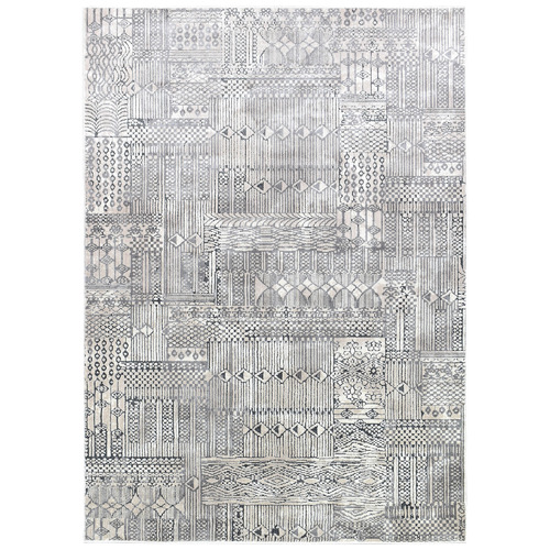 Grey Lochlan Power-Loomed Rug | Temple & Webster
