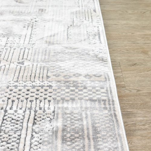Grey Lochlan Power-Loomed Rug | Temple & Webster
