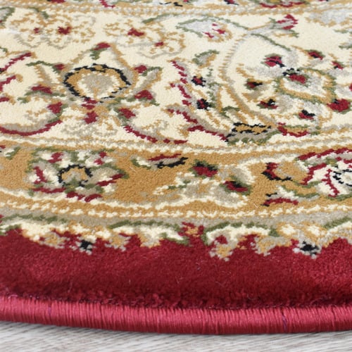 RugDestination Red Eris Power-Loomed Round Rug | Temple & Webster