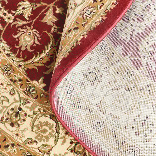 RugDestination Red Eris Power-Loomed Round Rug | Temple & Webster