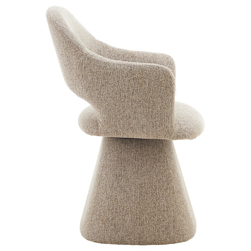 Cali Upholstered Swivel Dining Chair | Temple & Webster