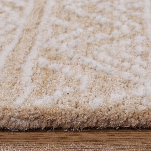 SanctuaryRugs Beige Posy Inca Wool & Cotton Rug | Temple & Webster