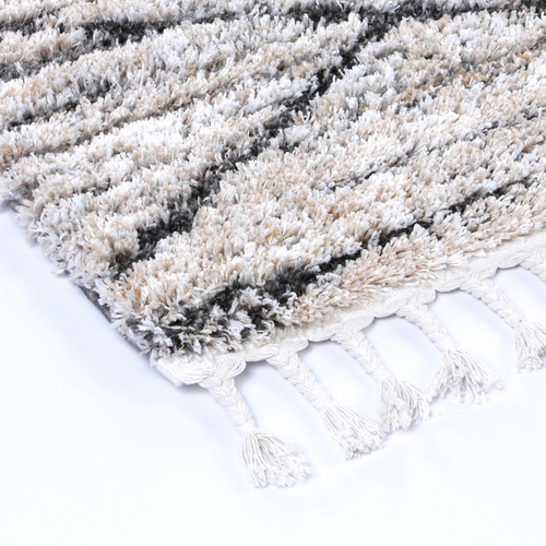 Ana Shaggy Argyle Power-Loomed Rug | Temple & Webster