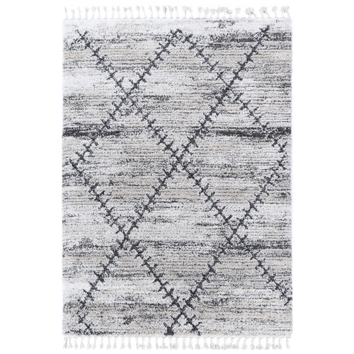 Ana Shaggy Patchwork Power-Loomed Rug | Temple & Webster