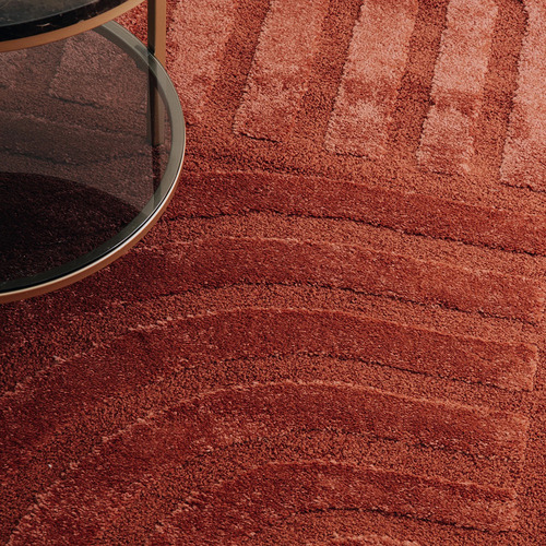 SanctuaryRugs Rust Lilly Power-Loomed Rug | Temple & Webster