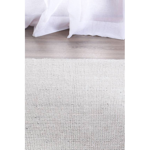 SanctuaryRugs Platinum Pebble Wool-Blend Rug | Temple & Webster