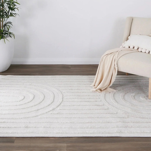 Ivory Aster Contemporary Rug | Temple & Webster