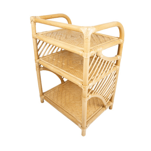 Kayla Bay by Temple & Webster Rara Natural Rattan Bedside Table