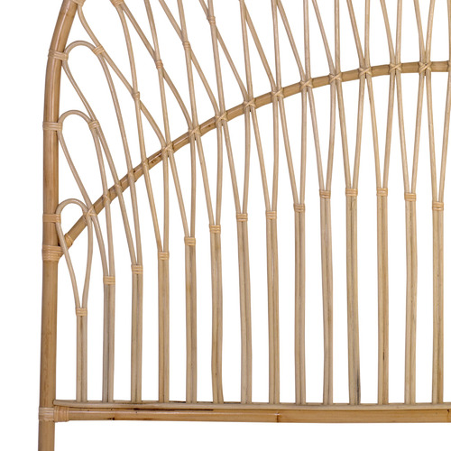 Kayla Bay by Temple & Webster Remi Rattan Bedhead