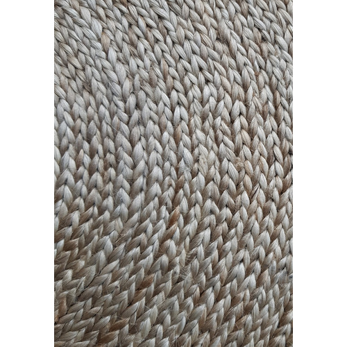 Natural Hanson Hand-Knotted Jute Round Rug | Temple & Webster