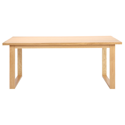 Kayla Bay by Temple & Webster Oak Ski-Leg Dining Table