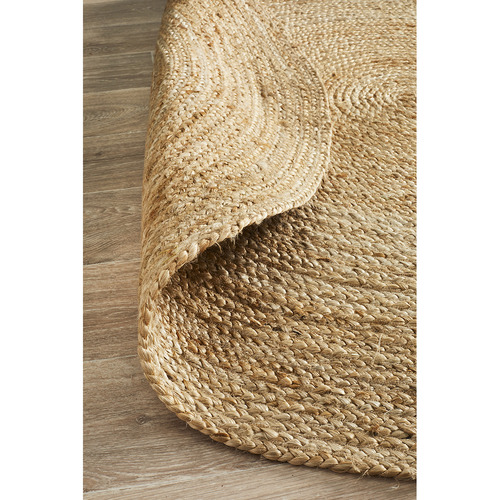 Kayla Bay by Temple & Webster Natural Jute Round Rug