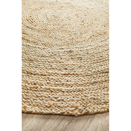Kayla Bay by Temple & Webster Natural Jute Round Rug