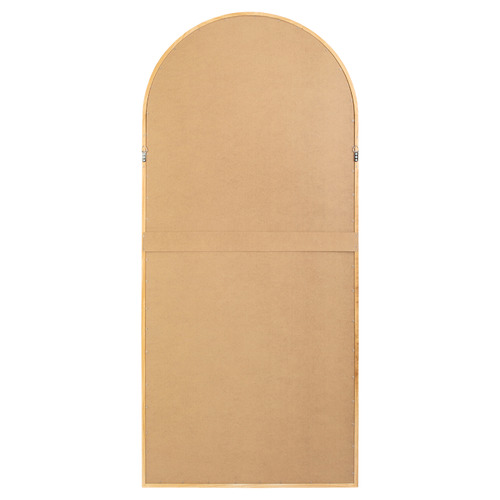 Kayla Bay by Temple & Webster Natural Timber Arched Full Length Mirror