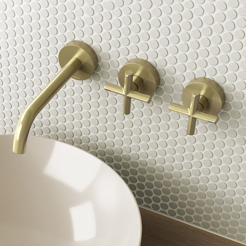 Vivid Slimline Bath/Basin Wall Tap Set | Temple & Webster