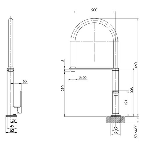Zimi Kitchen Sink Mixer | Temple & Webster