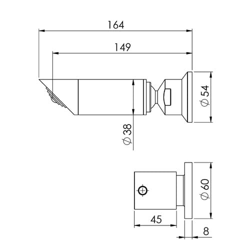 Vivid Pin Lever Shower Mixer with Extended Spindles Set | Temple & Webster