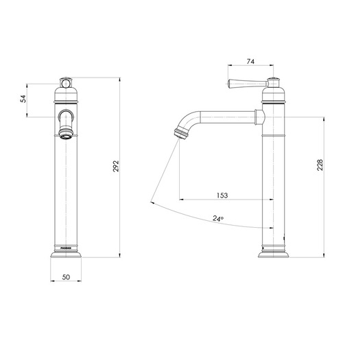 PhoenixTapware Cromford Vessel Mixer | Temple & Webster
