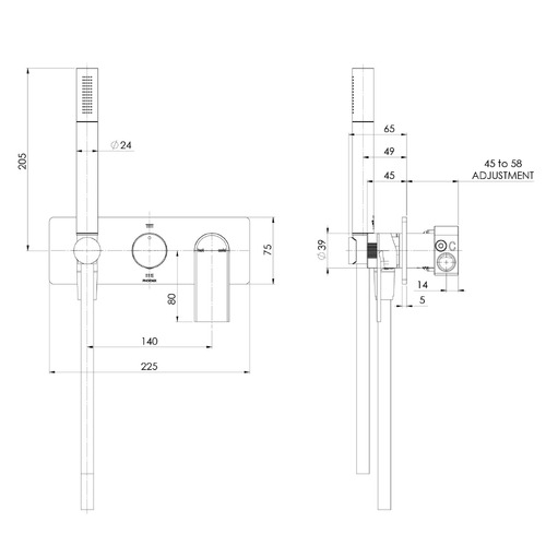 Teel Shower System | Temple & Webster